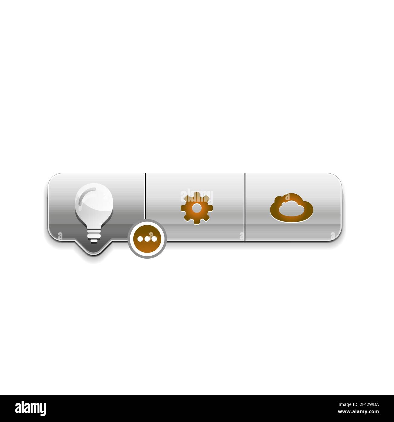 Light bulb, new idea concept web button. Light bulb, new idea concept ...