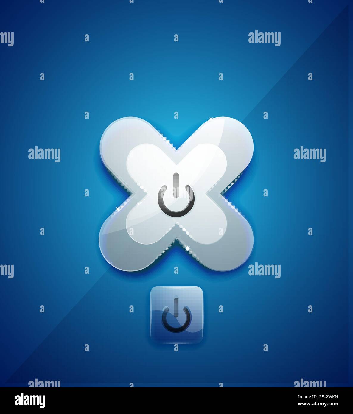 Blue glass modern business Stock Vector Images - Alamy