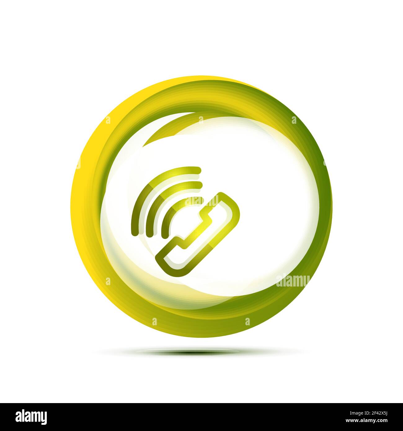 Old fashioned phone button, call center support icon. Old fashioned ...