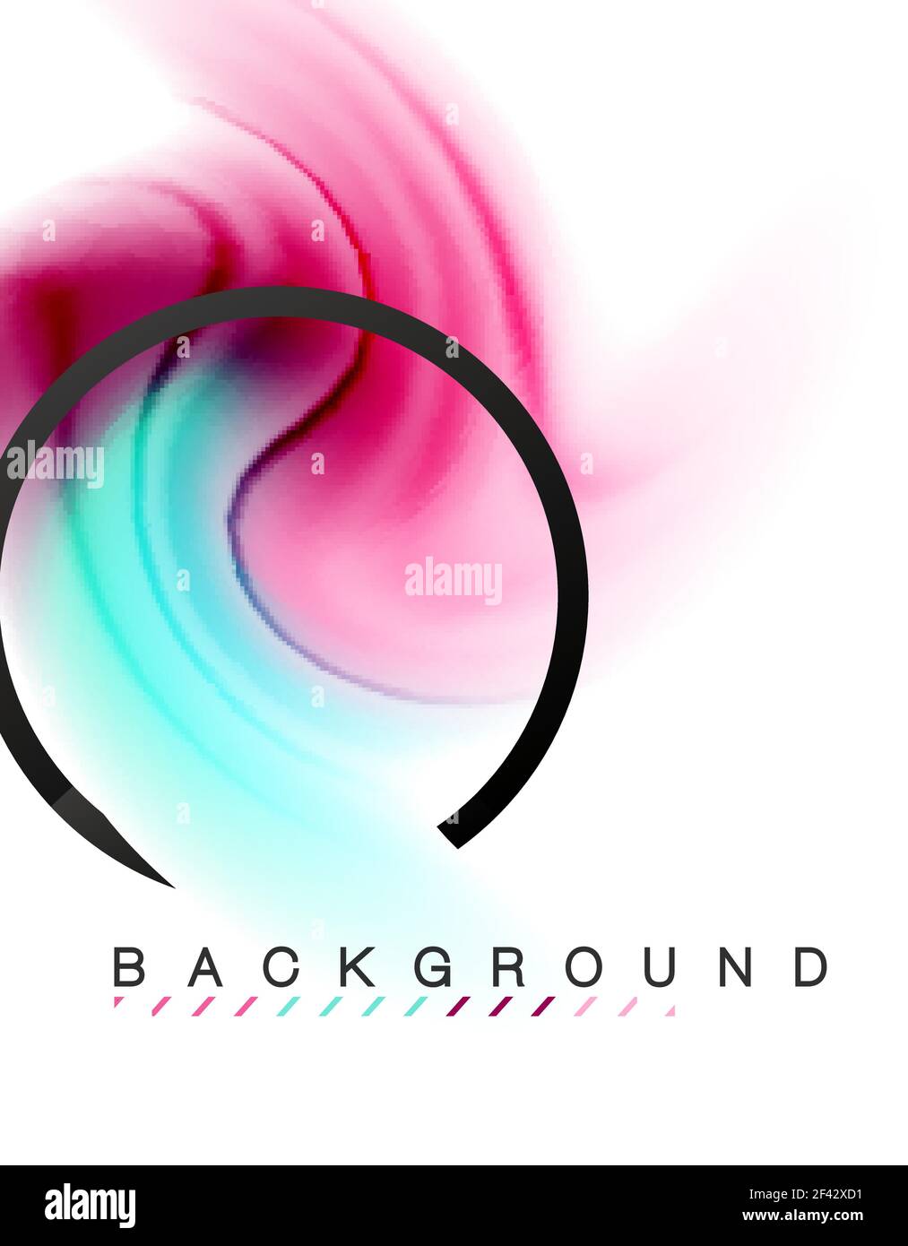 Swirl fluid flowing colors motion effect, holographic abstract ...