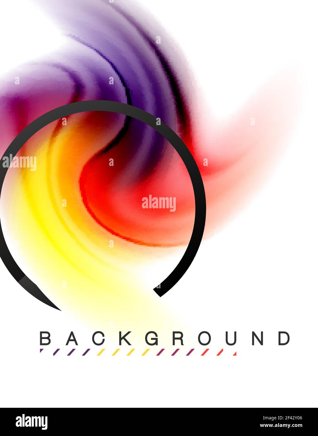 Swirl fluid flowing colors motion effect, holographic abstract ...