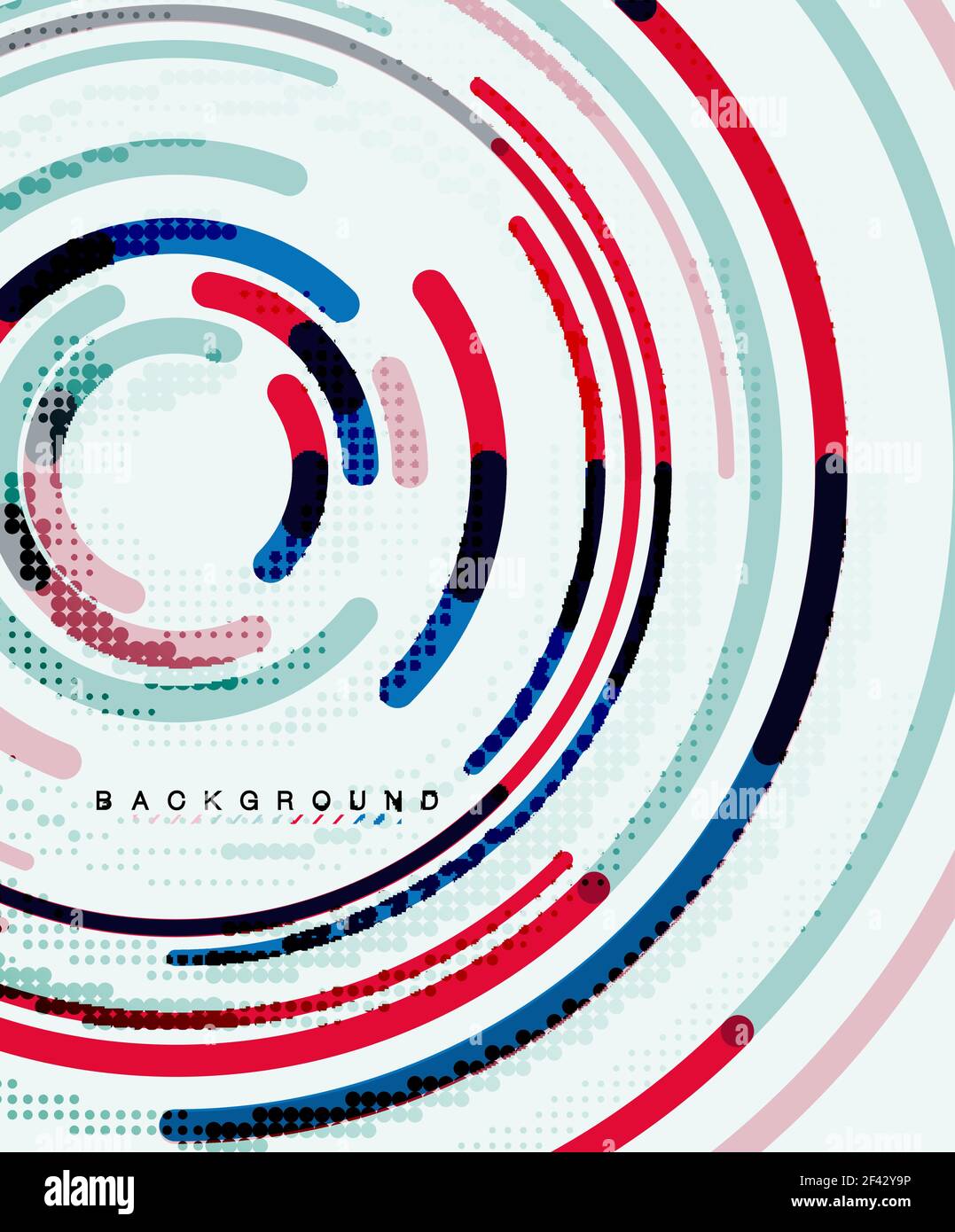 Circular lines, circles, geometric abstract background. Circular lines ...