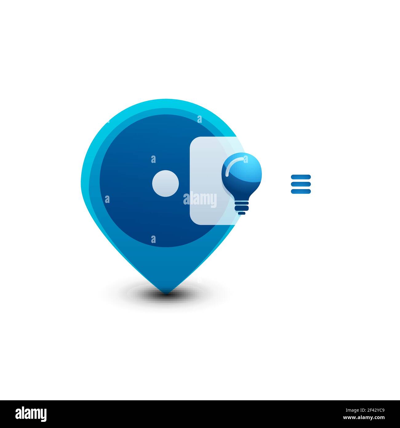 Light bulb, new idea concept web button. Light bulb, new idea concept ...