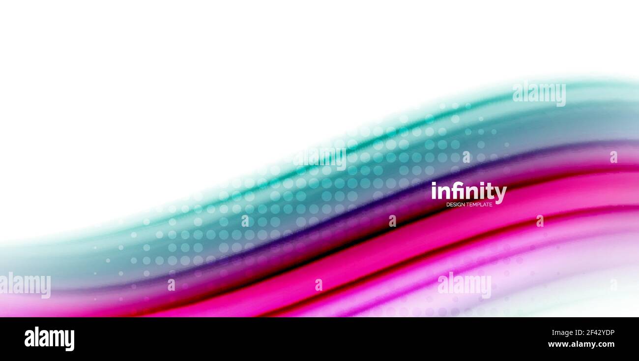 Gel jelly fluid flowing liquid rainbow style colours, wave abstract ...