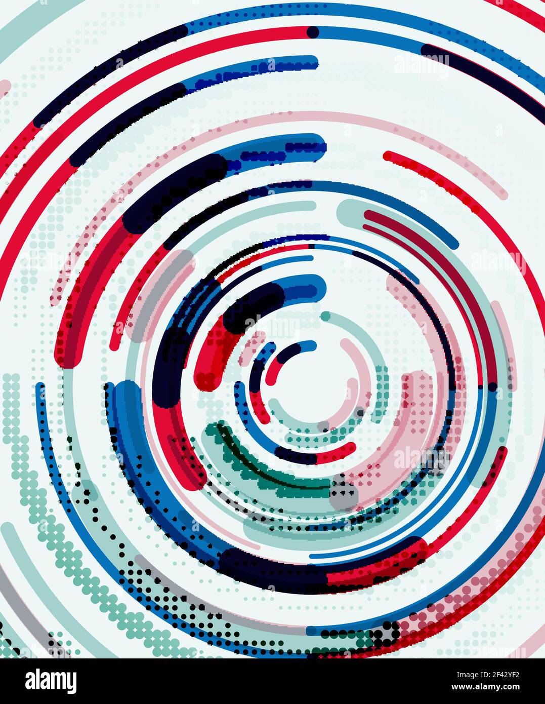Circular lines, circles, geometric abstract background. Circular lines ...