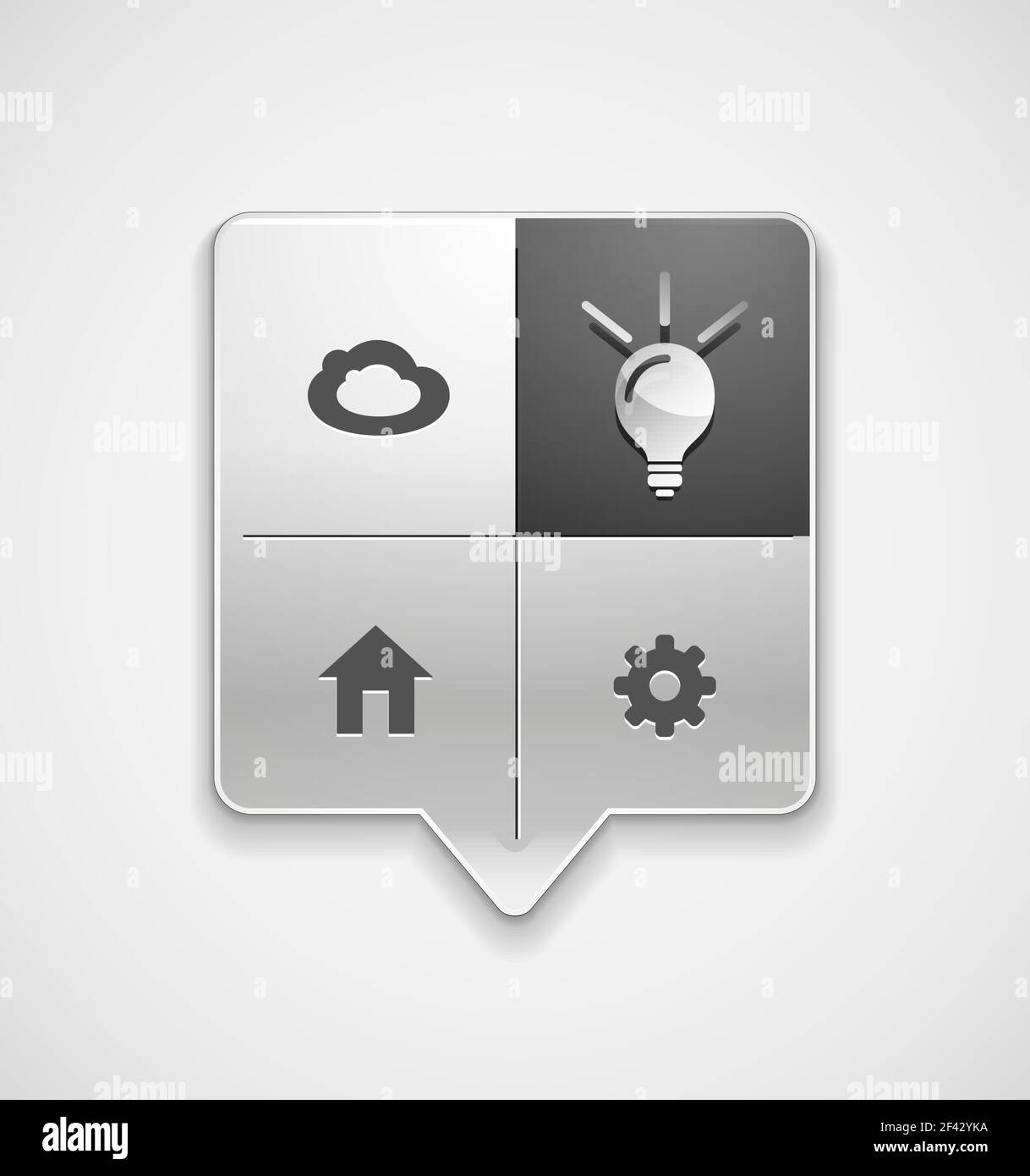Light bulb, new idea concept web button. Light bulb, new idea concept ...