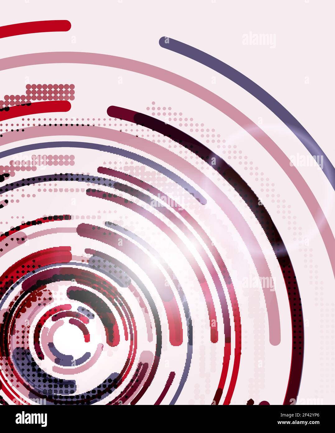 Circular lines, circles, geometric abstract background. Circular lines ...