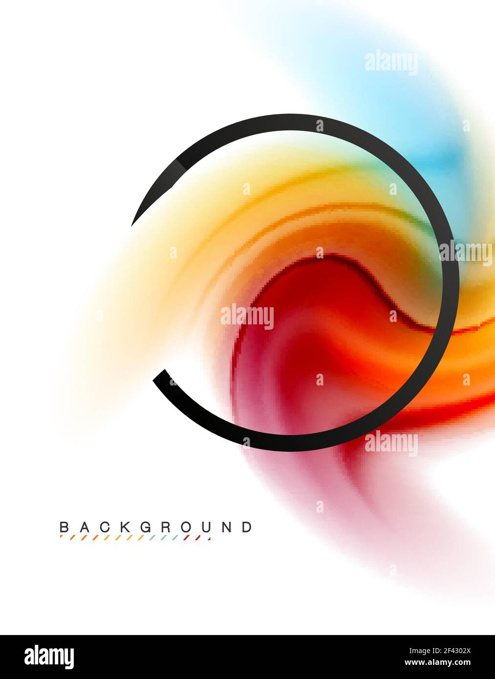 Swirl fluid flowing colors motion effect, holographic abstract ...