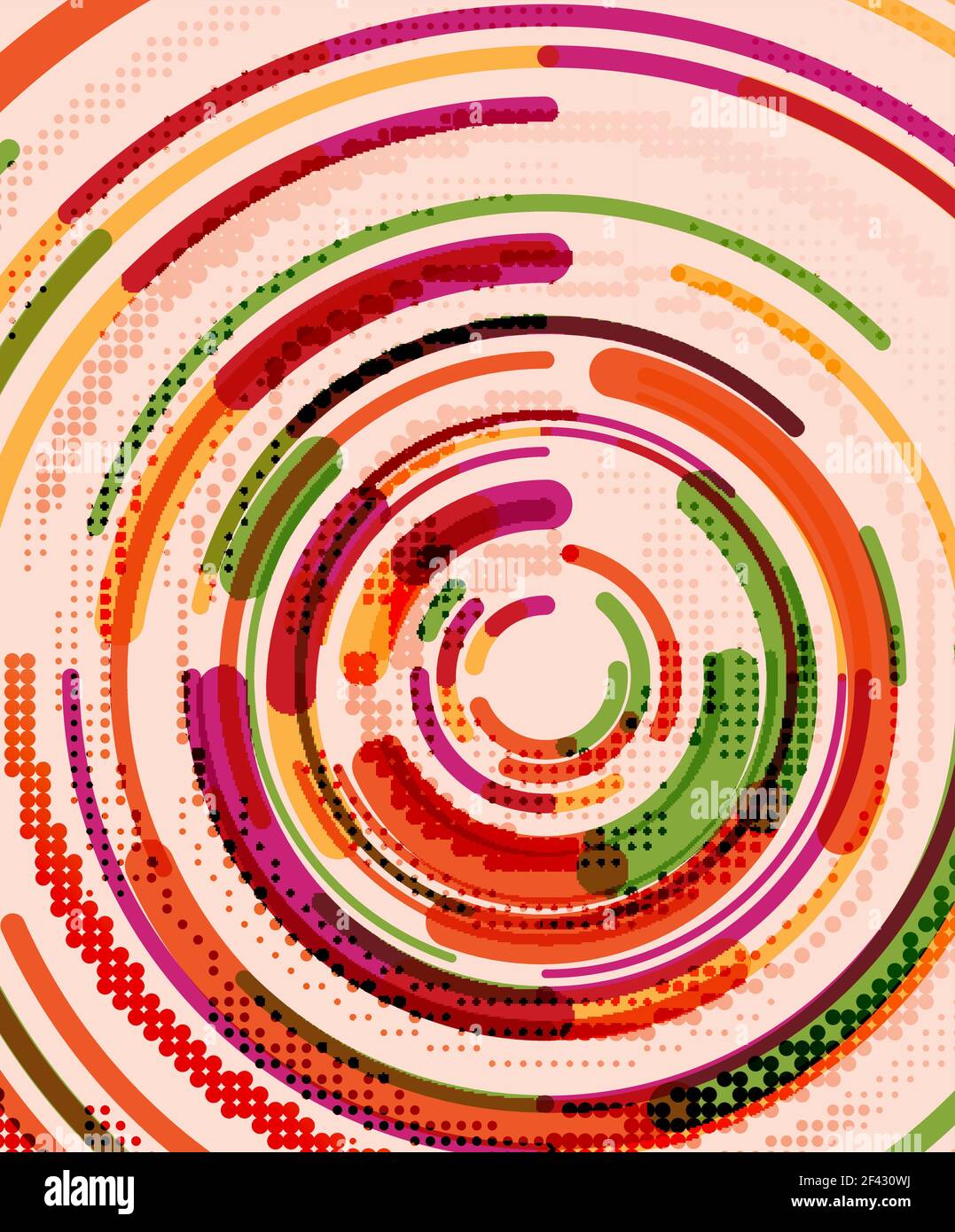 Circular lines, circles, geometric abstract background. Circular lines ...