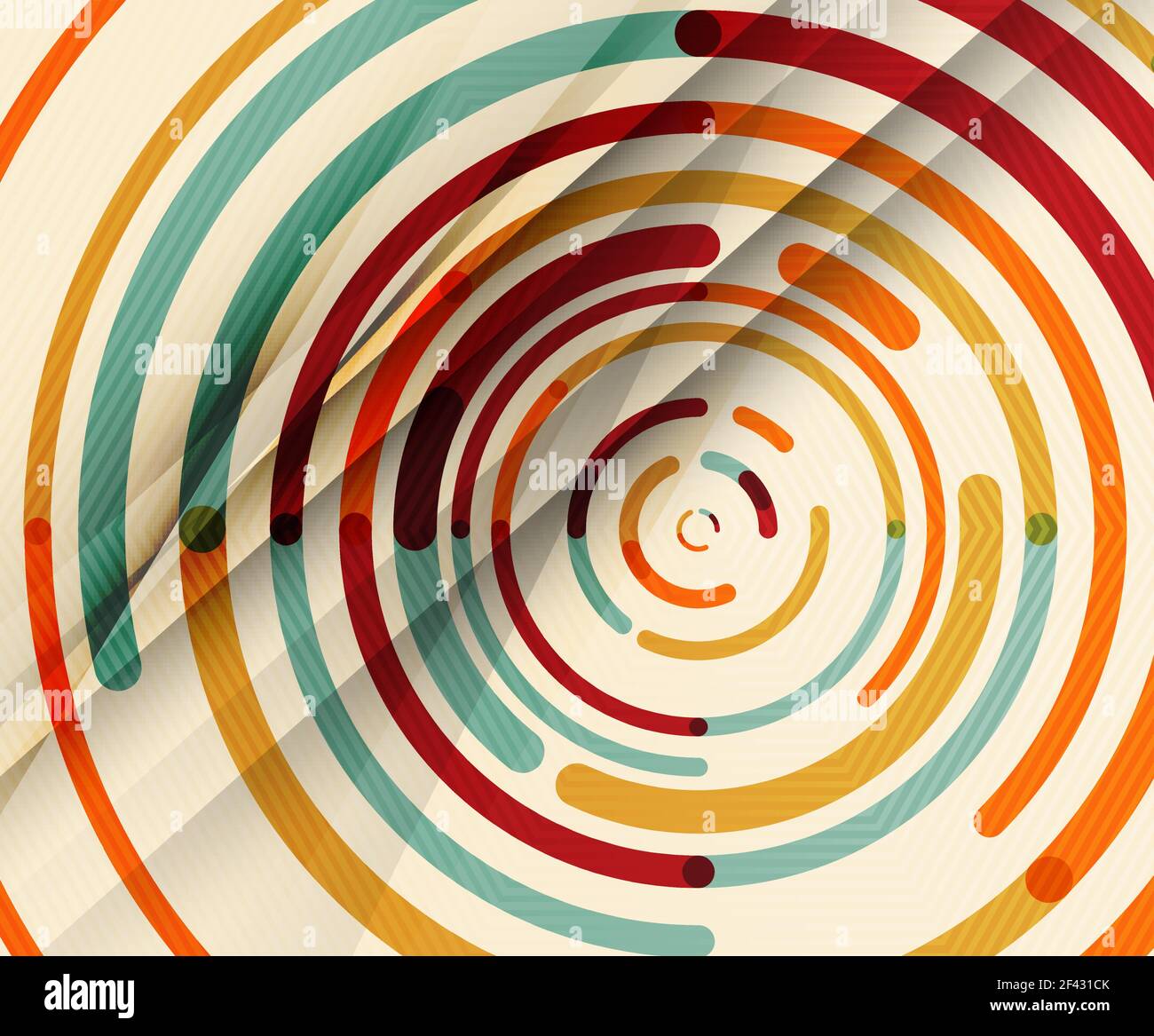 Circular lines, circles, geometric abstract background. Circular lines ...