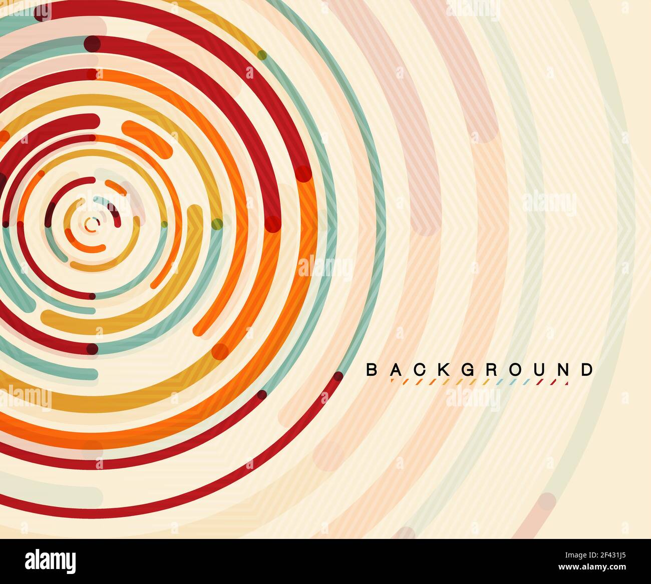 Circular lines, circles, geometric abstract background. Circular lines ...