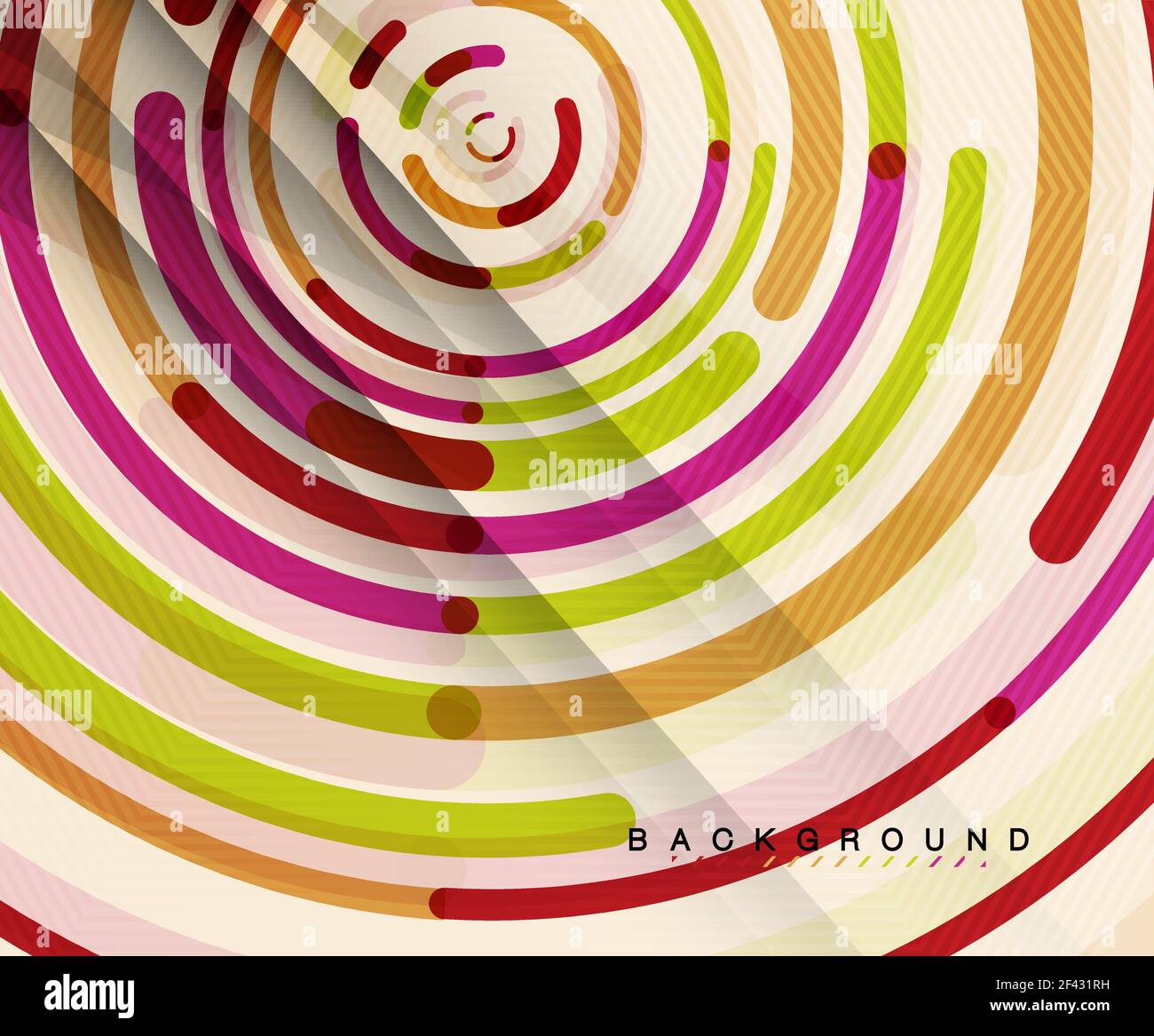 Circular lines, circles, geometric abstract background. Circular lines ...
