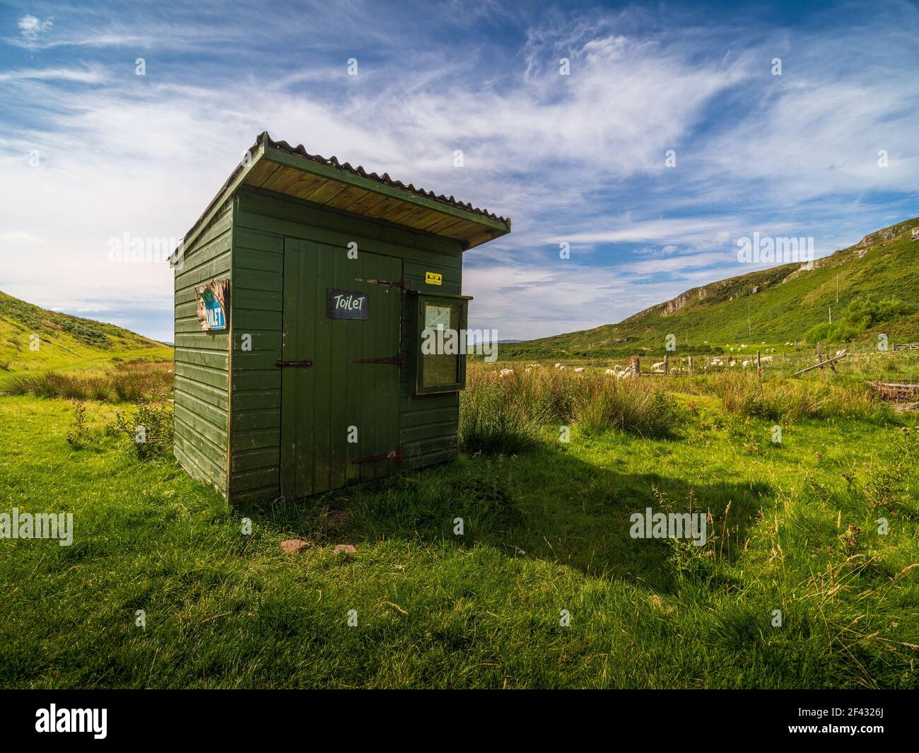 Public toilet, Isle of Kerrera, Loch Linnhe, Scotland Stock Photo - Alamy