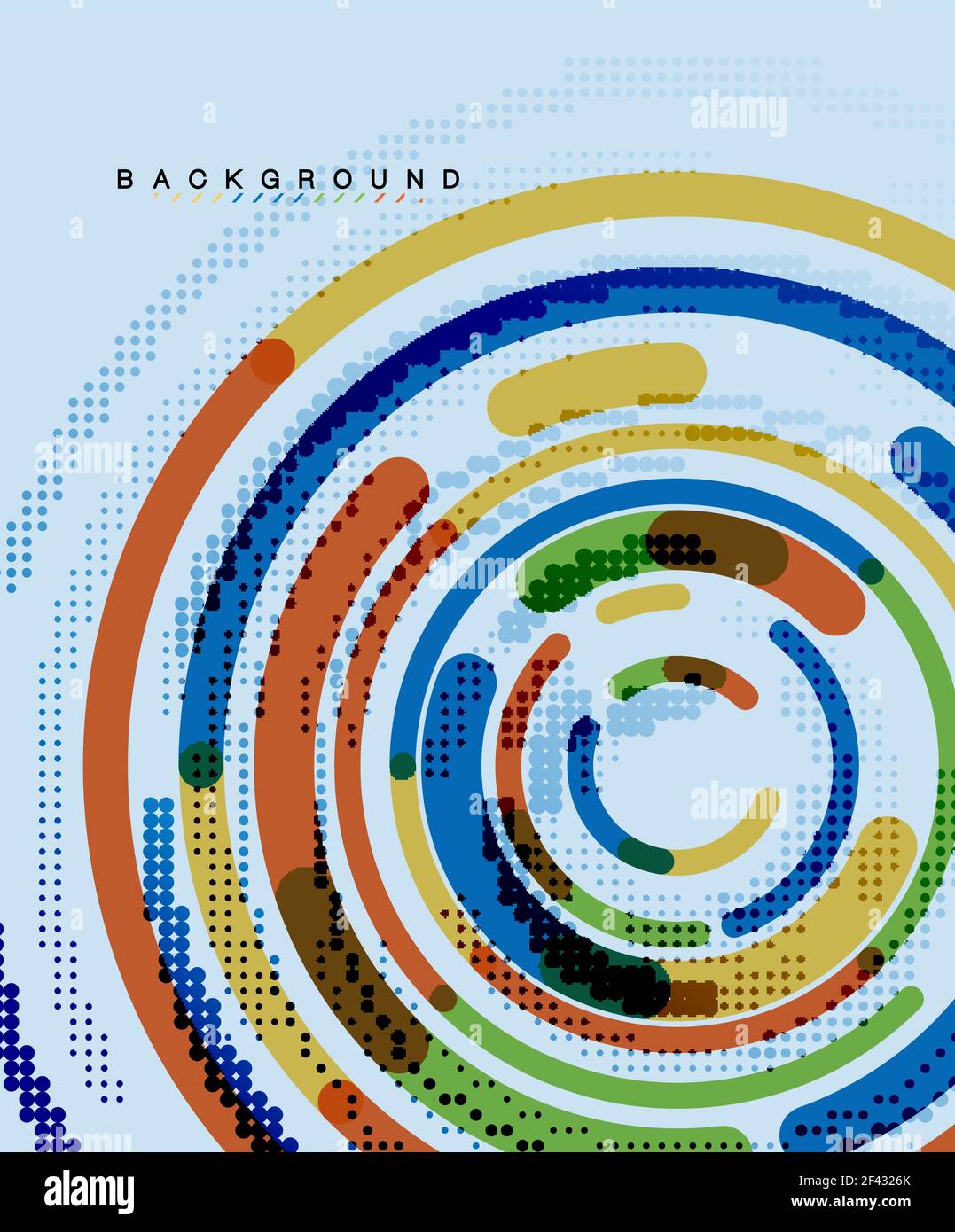 Circular lines, circles, geometric abstract background. Circular lines ...
