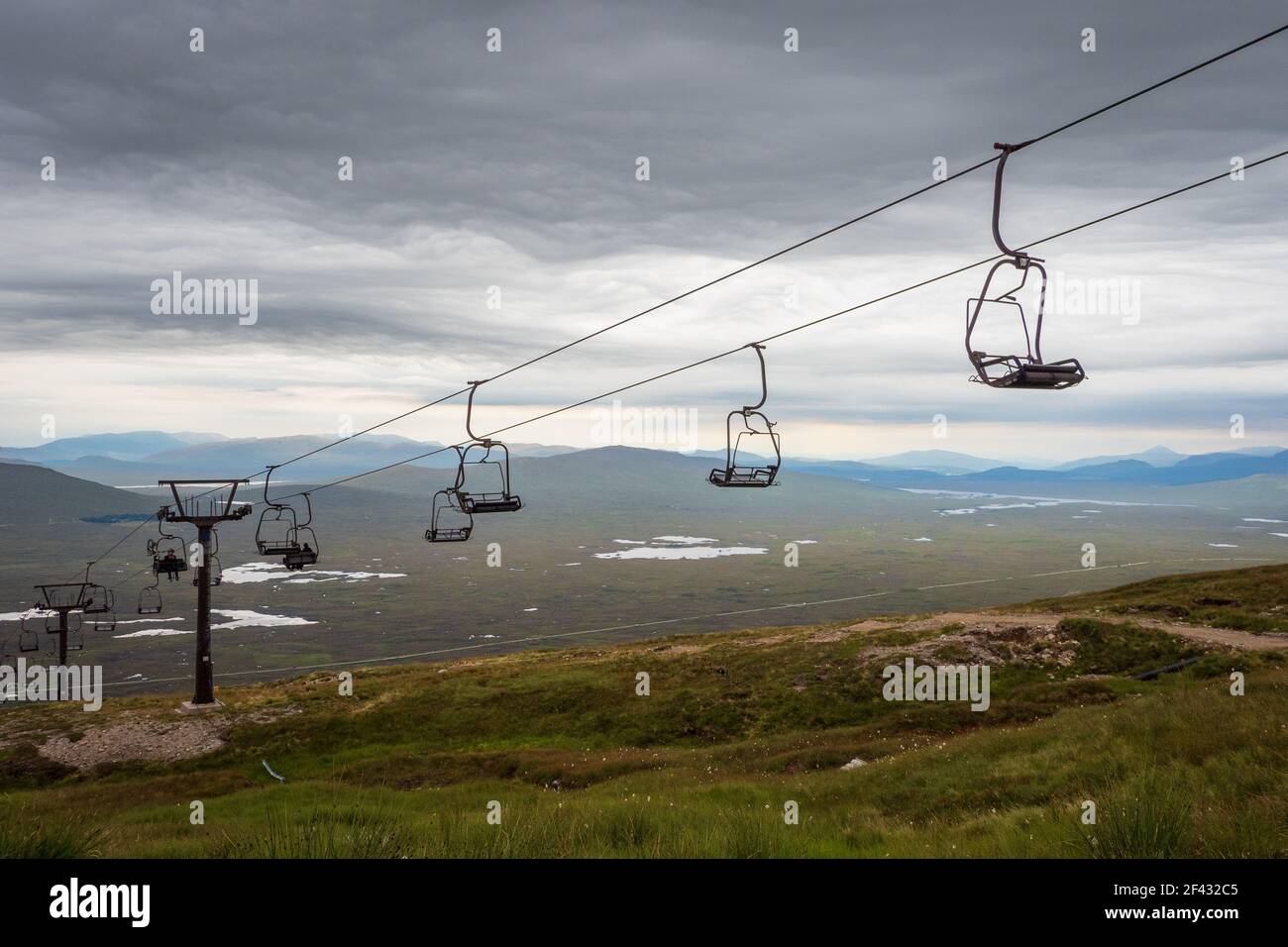 Glencoe Mountain Chairlift Stock Photo - Alamy