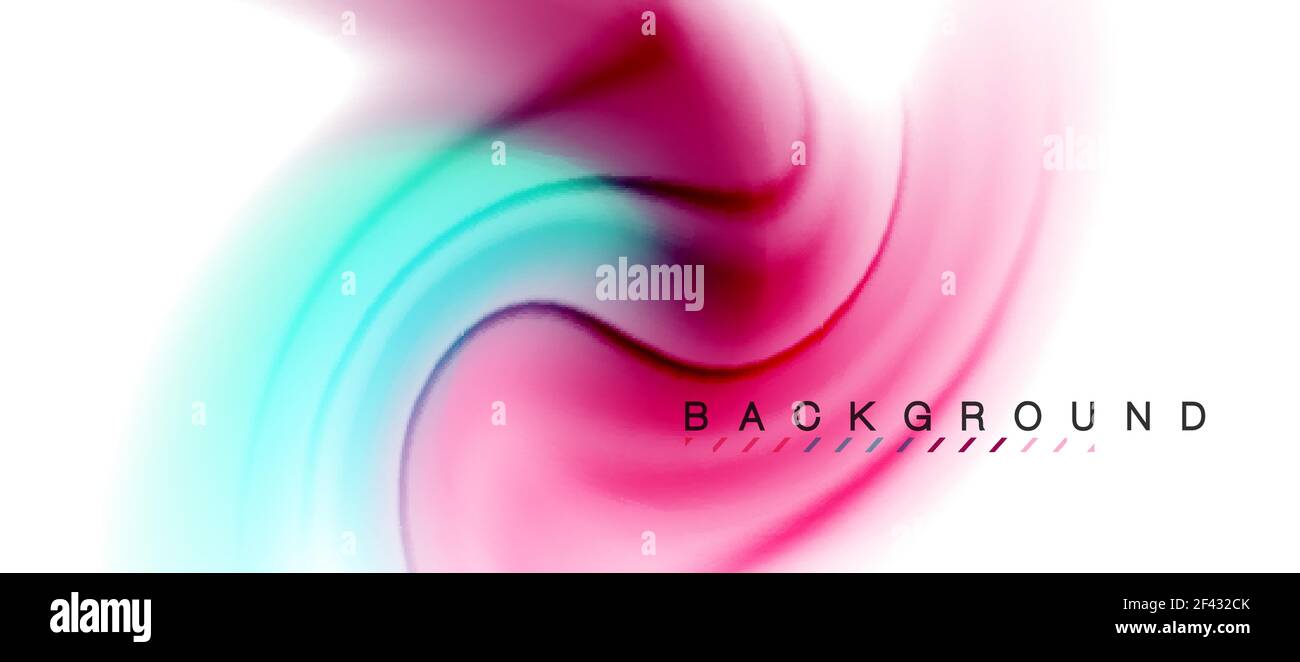 Swirl fluid flowing colors motion effect, holographic abstract ...