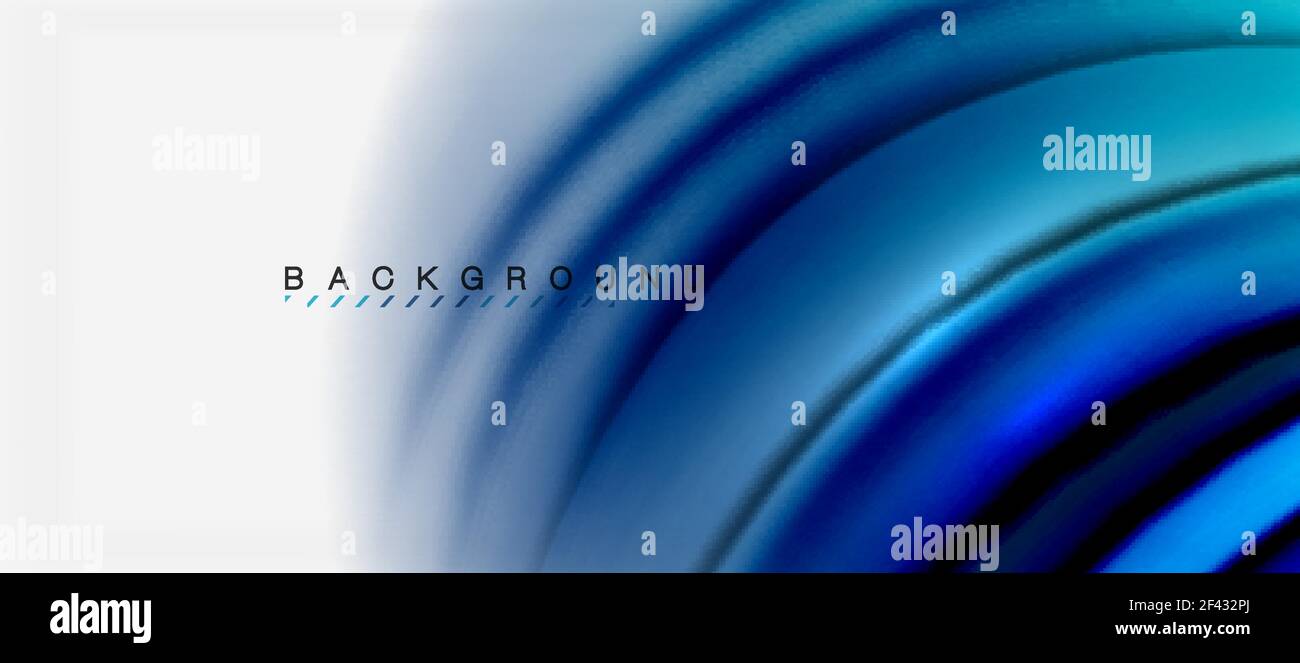 Blurred fluid colors background, abstract waves lines, vector ...