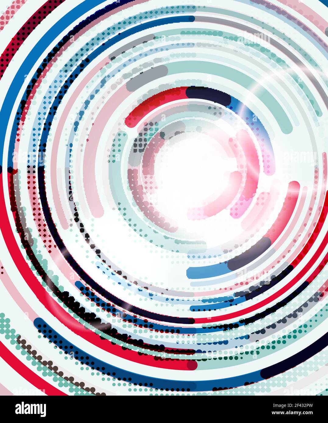 Circular lines, circles, geometric abstract background. Circular lines ...