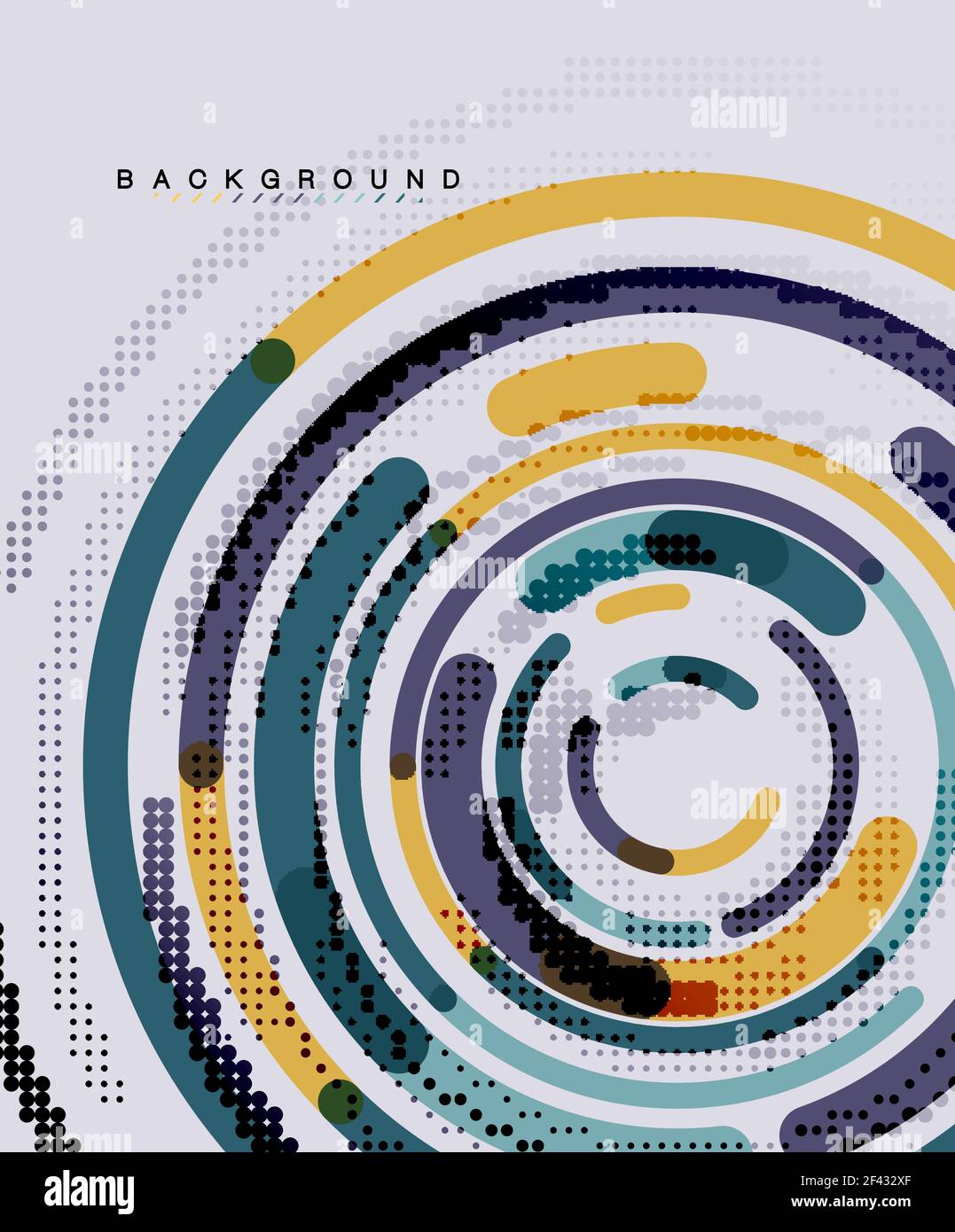 Circular lines, circles, geometric abstract background. Circular lines ...