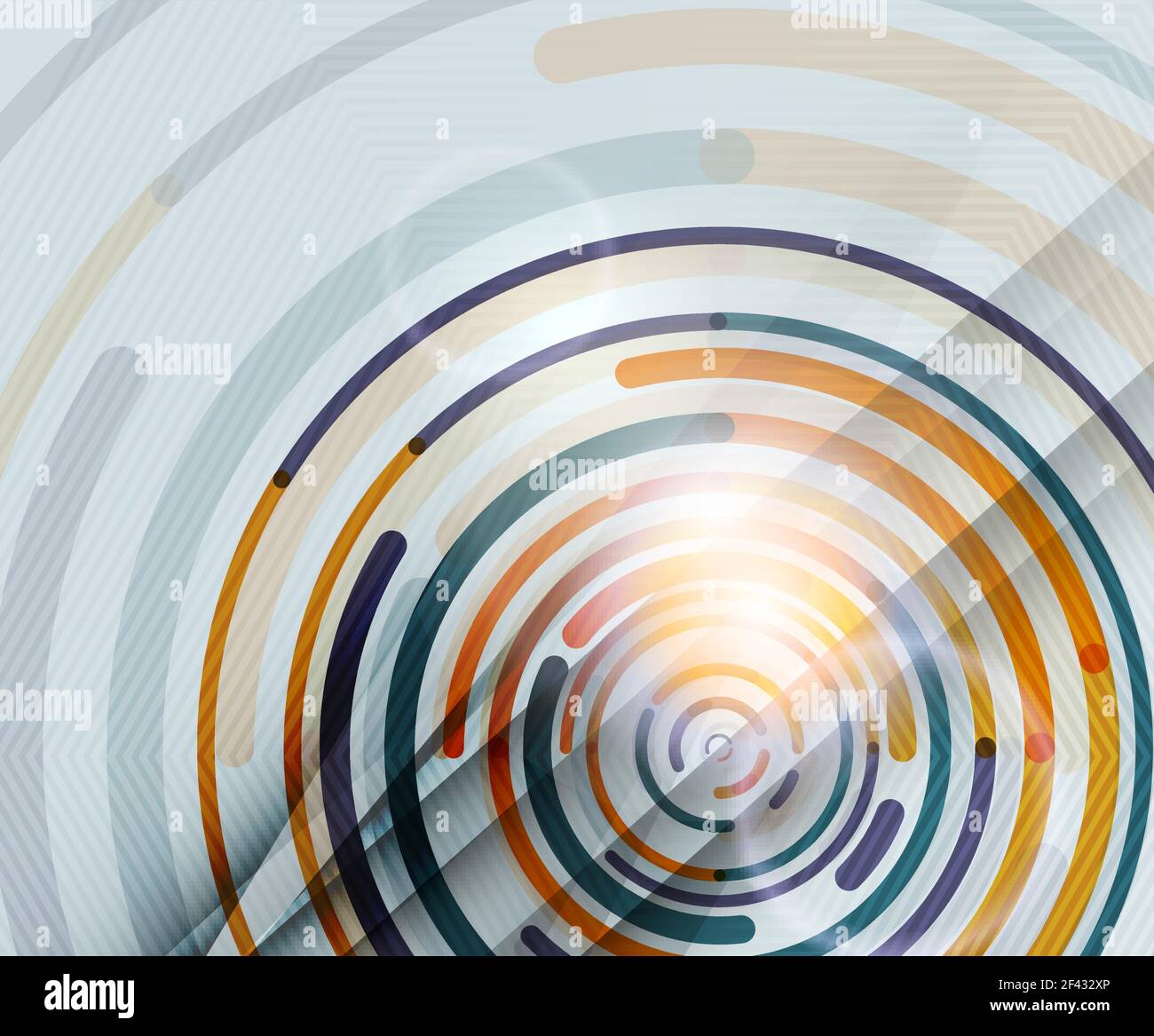Circular lines, circles, geometric abstract background. Circular lines ...