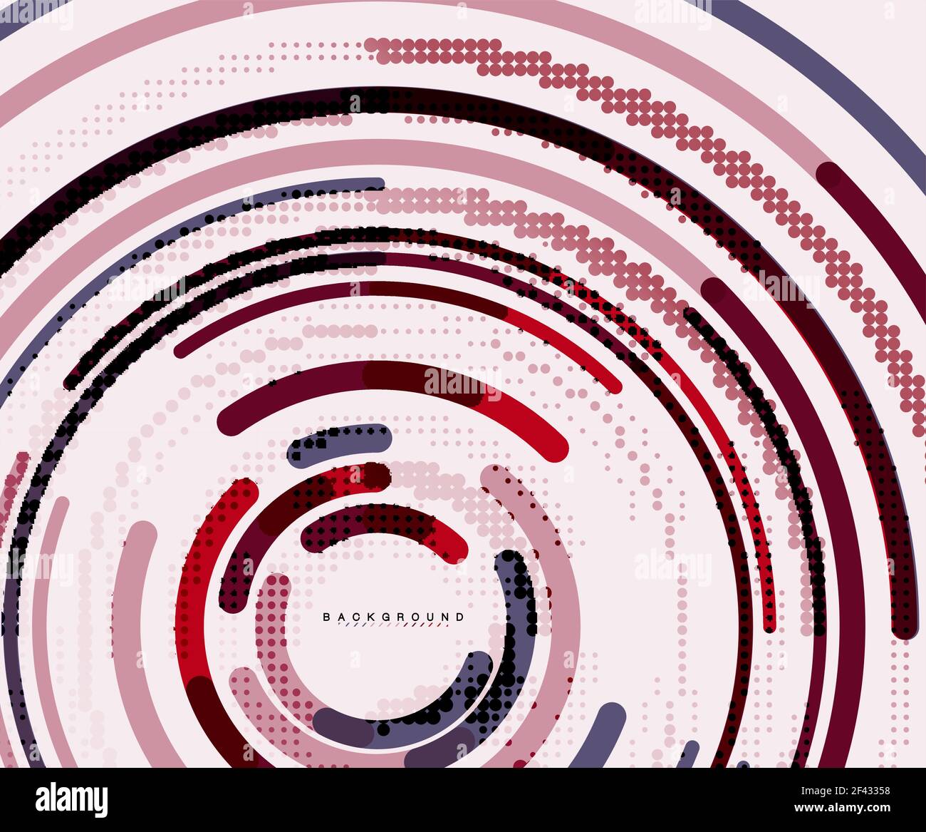 Circular lines, circles, geometric abstract background. Circular lines ...