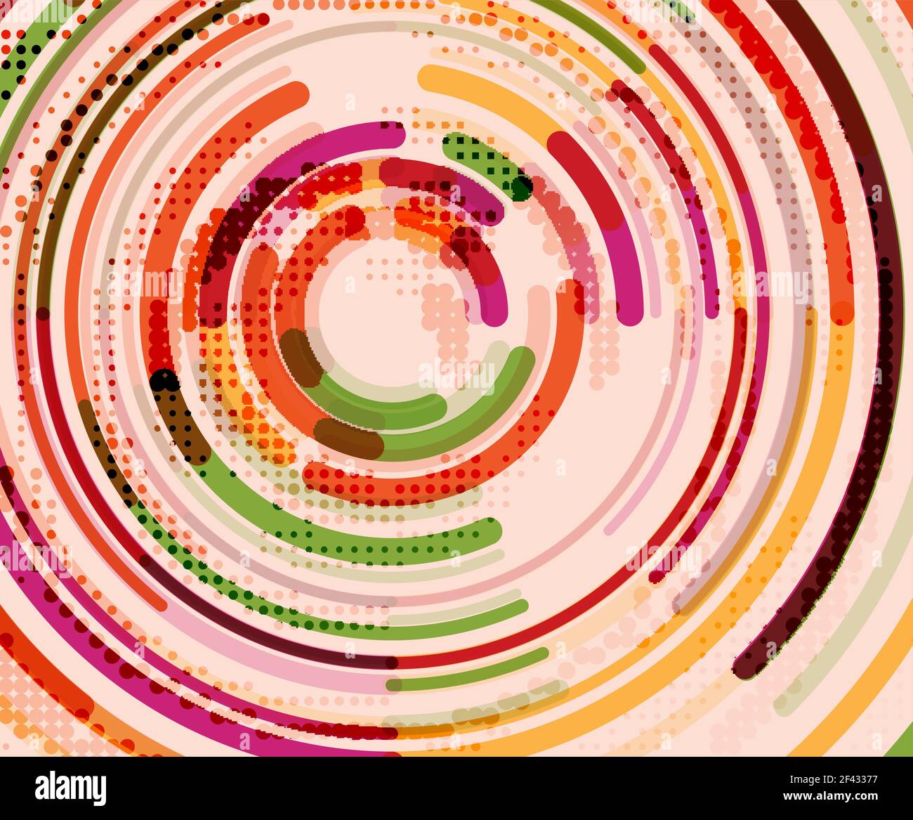 Circular lines, circles, geometric abstract background. Circular lines ...