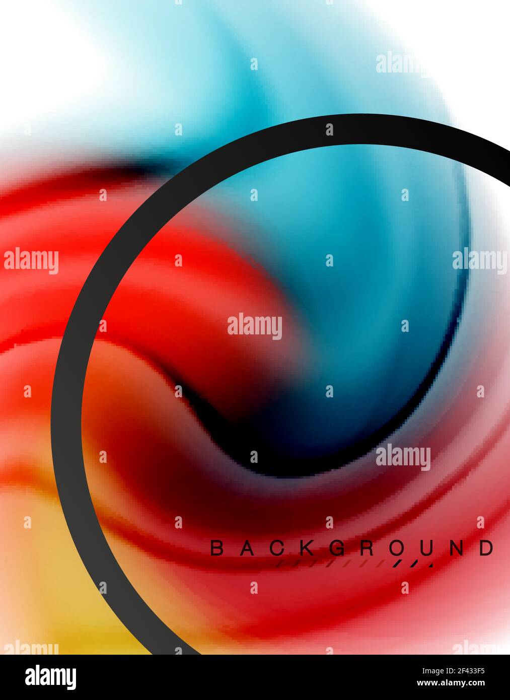 Swirl fluid flowing colors motion effect, holographic abstract ...