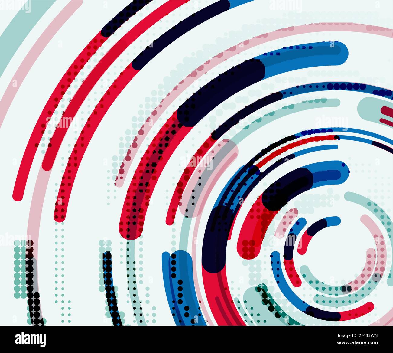 Circular lines, circles, geometric abstract background. Circular lines ...