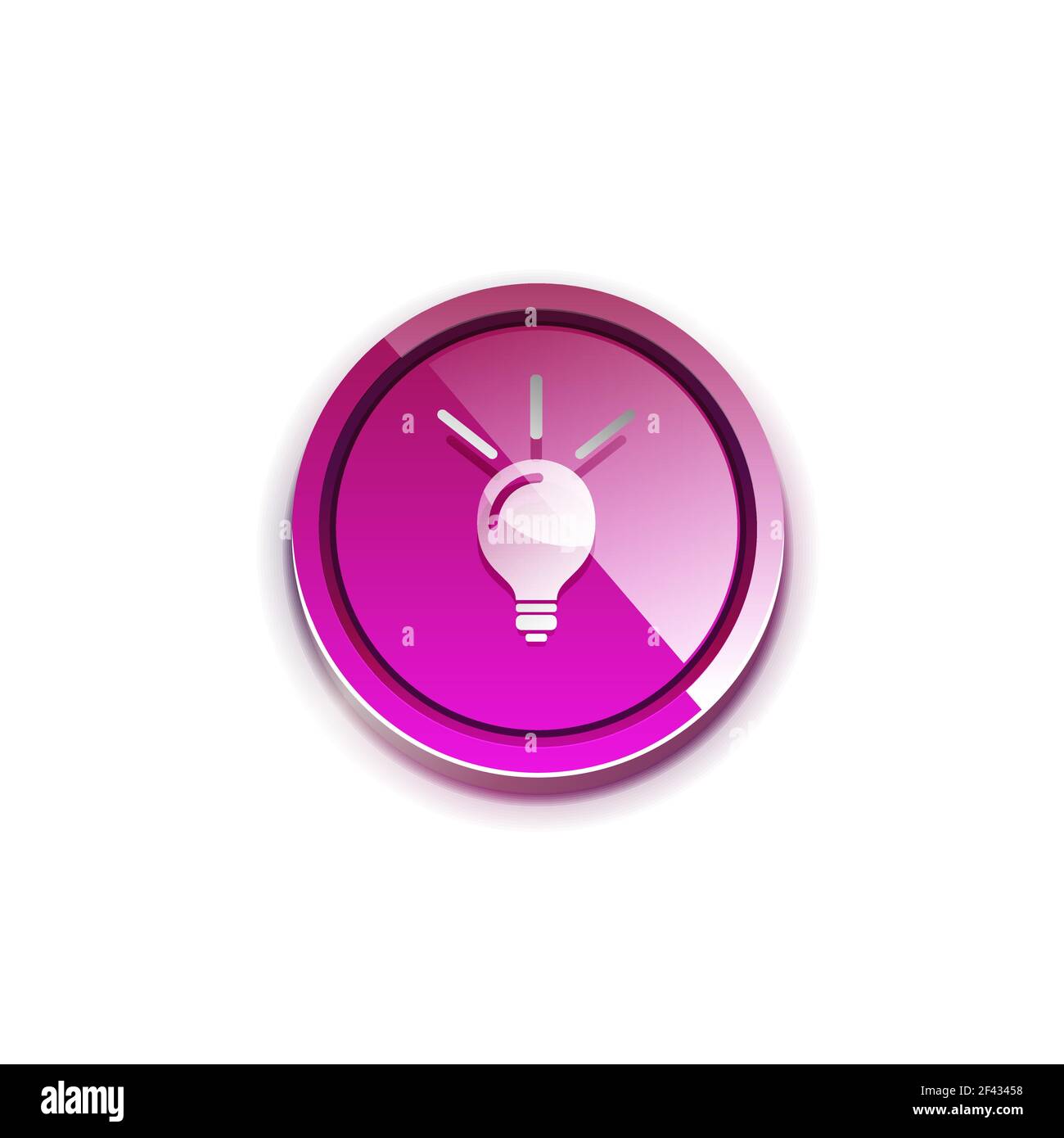 Light bulb, new idea concept web button. Light bulb, new idea concept ...