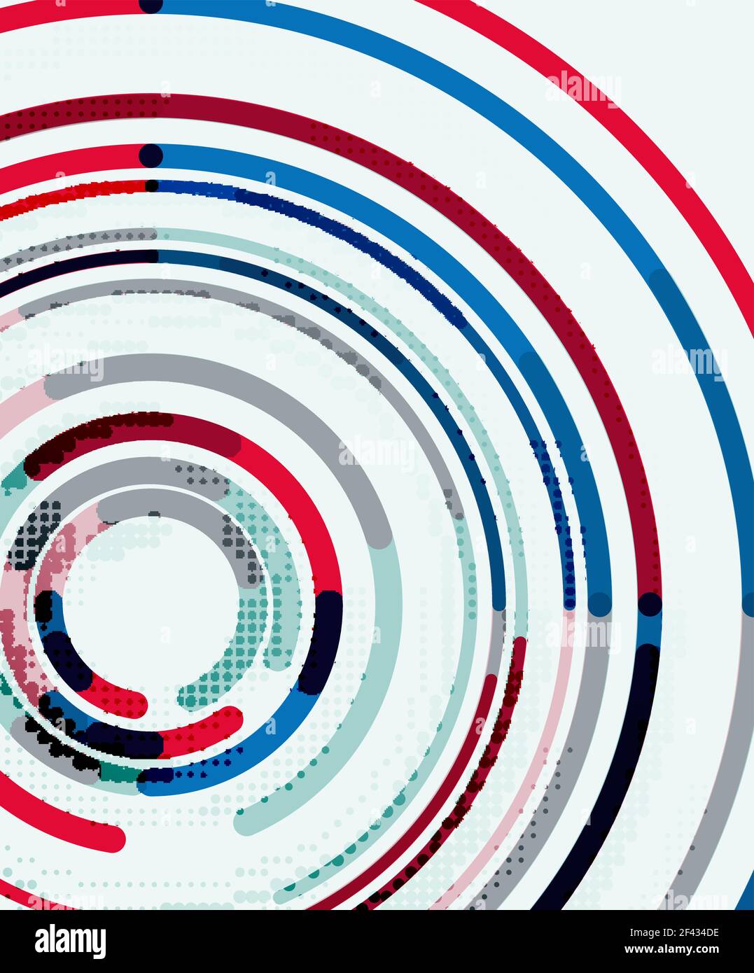 Circular lines, circles, geometric abstract background. Circular lines ...