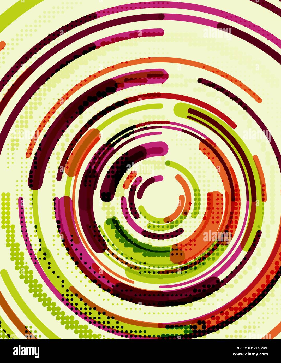 Circular lines, circles, geometric abstract background. Circular lines ...