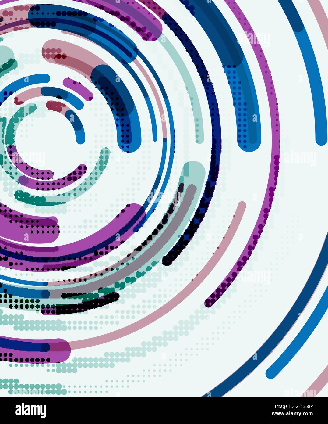 Circular lines, circles, geometric abstract background. Circular lines ...