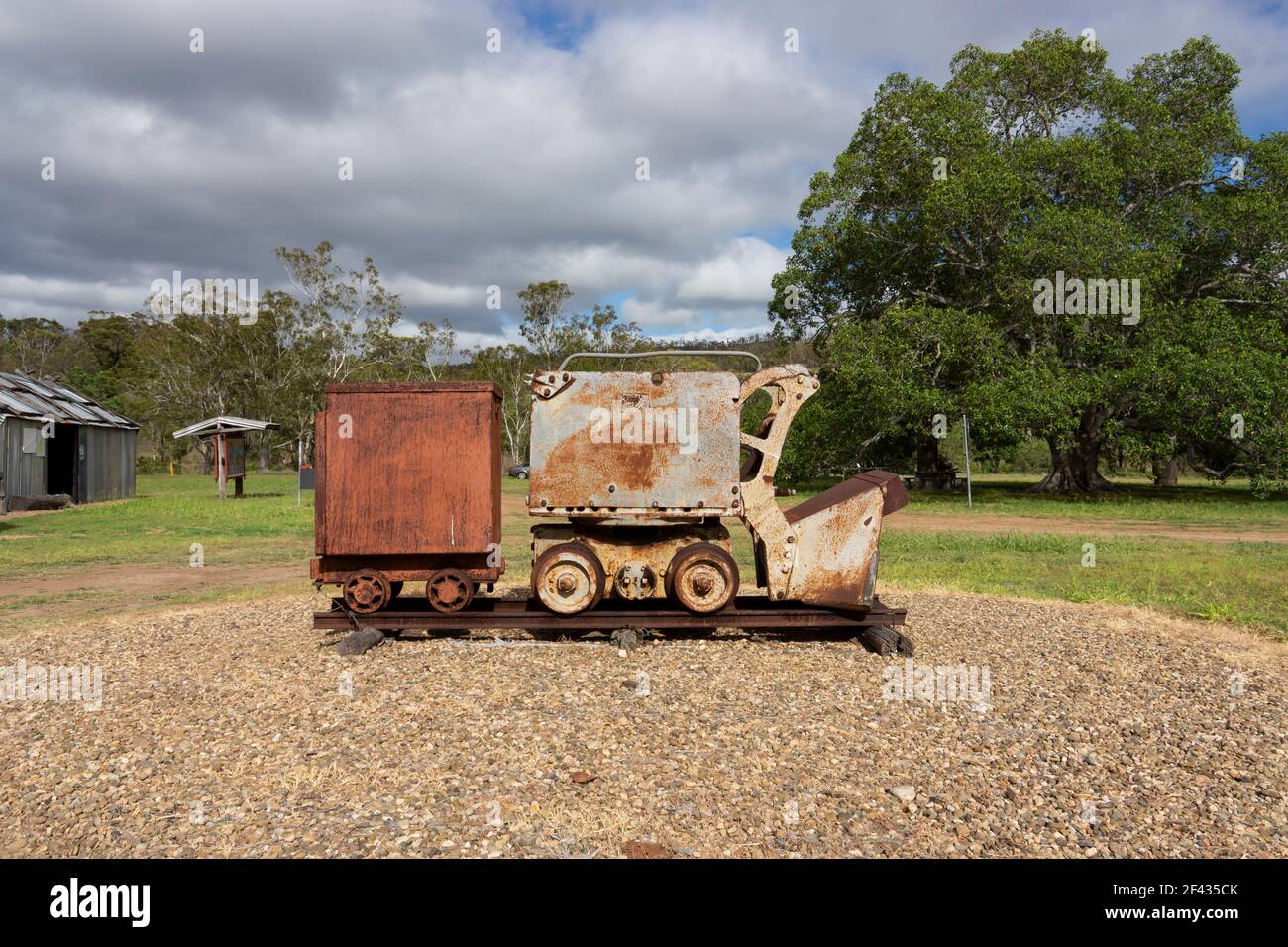 View of old machinery at an abandoned historical mining town of Mount ...
