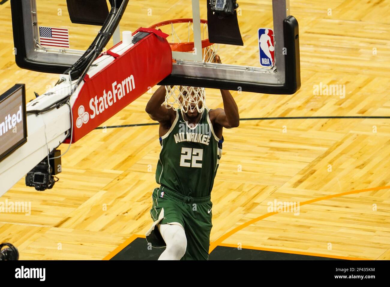 Orlando, Florida, USA, January 11, 2021, Milwaukee Bucks player Khris ...
