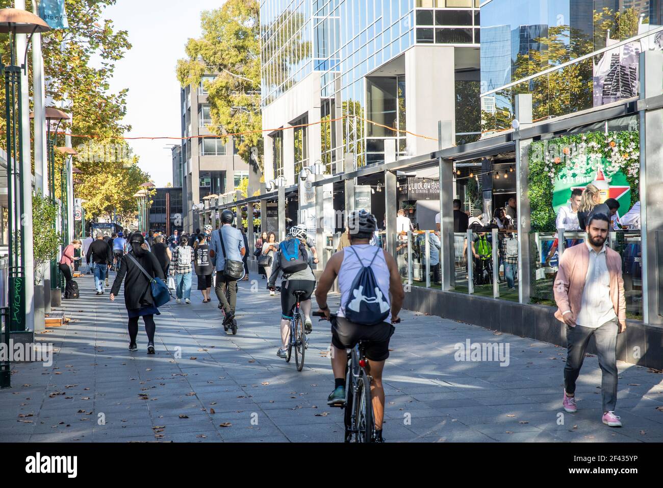 Cyclist commuters australia hi-res stock photography and images - Alamy