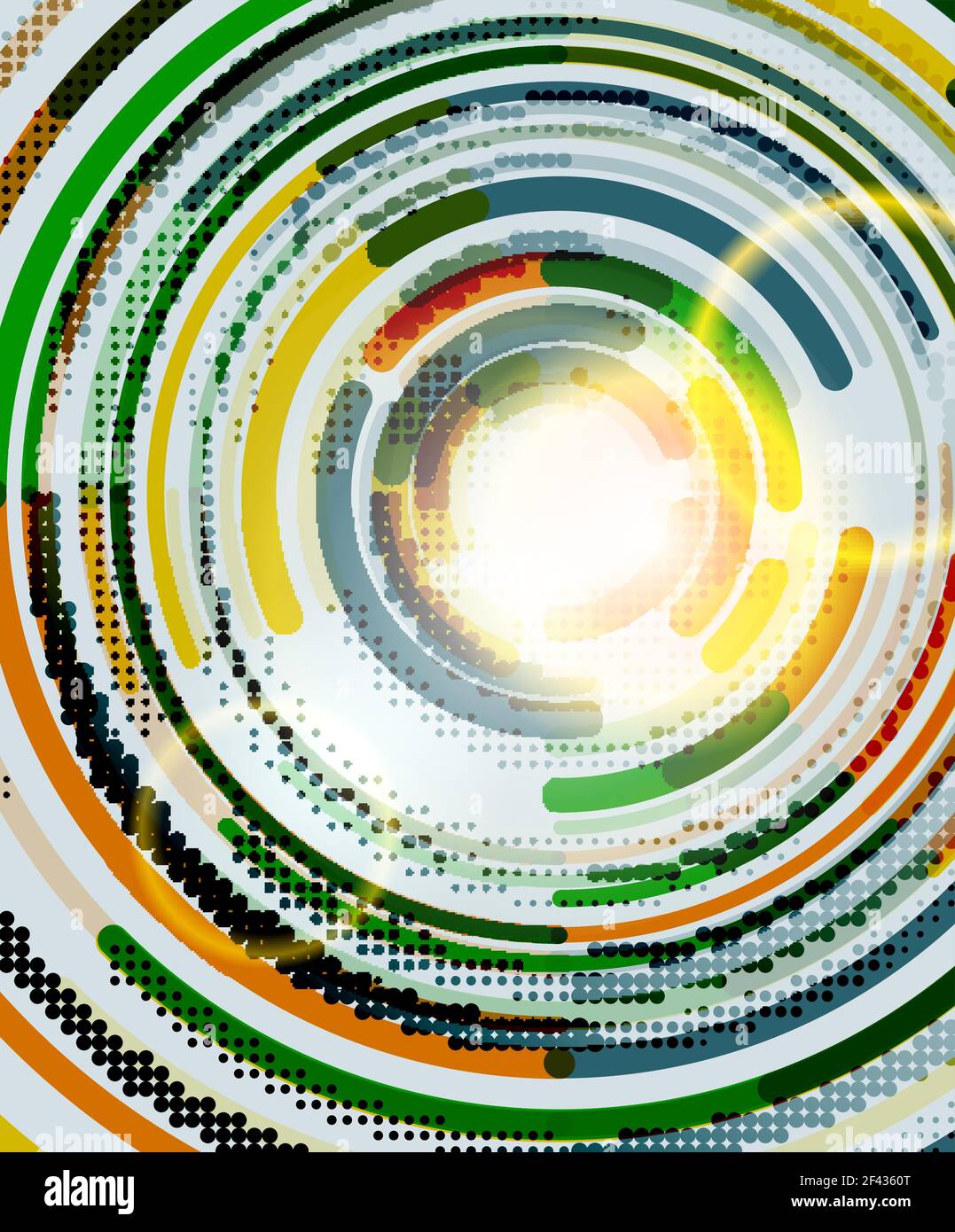 Circular lines, circles, geometric abstract background. Circular lines ...