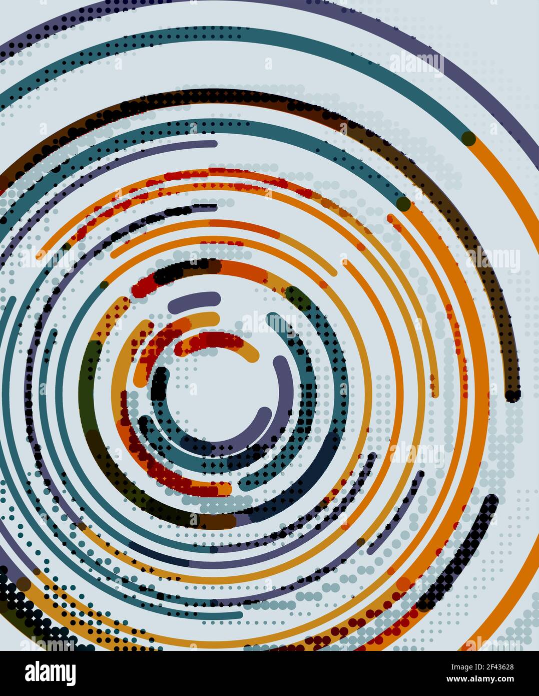 Circular lines, circles, geometric abstract background. Circular lines ...