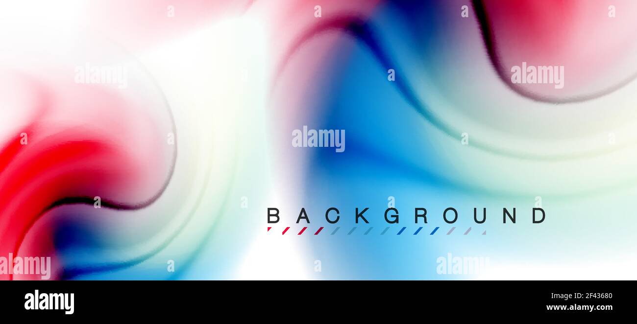 Swirl fluid flowing colors motion effect, holographic abstract ...