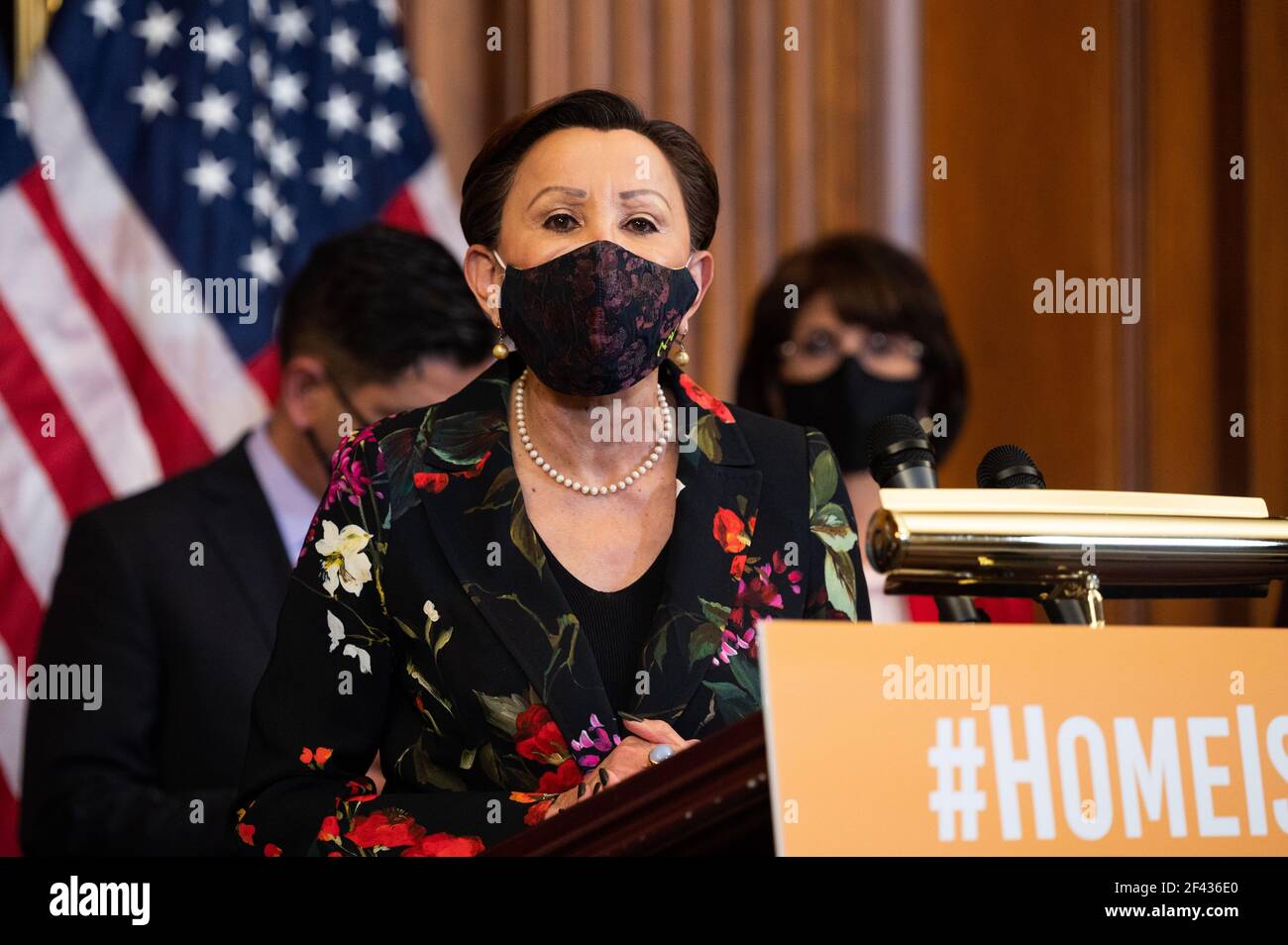 U.S. Representative Nydia Velazquez (D-NY) speaks about the H.R. 6, the ...