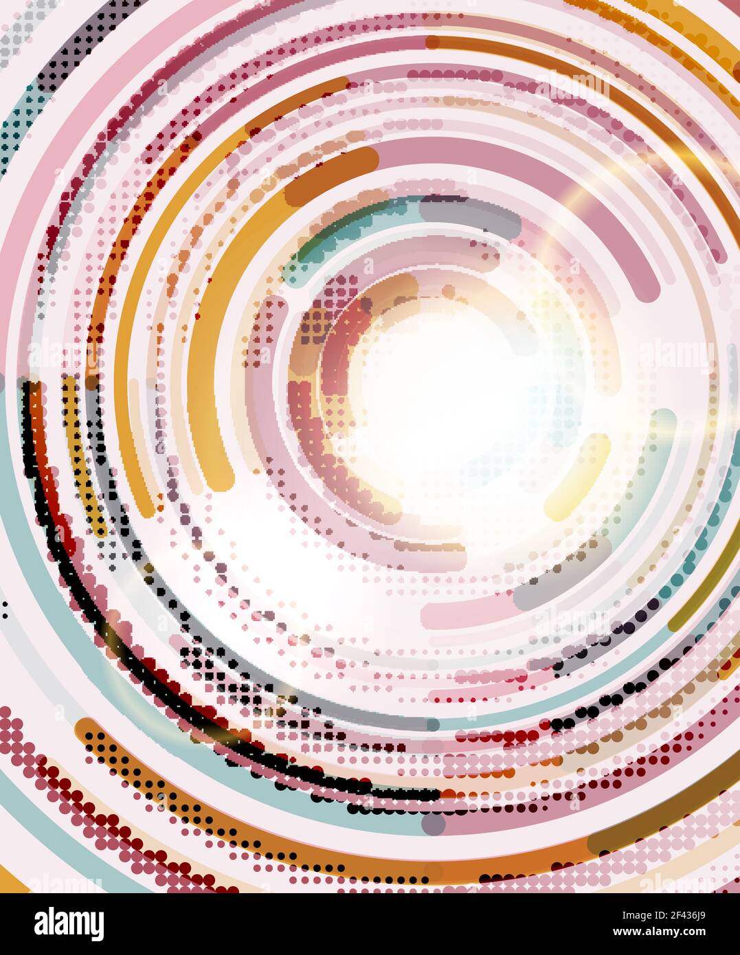 Circular lines, circles, geometric abstract background. Circular lines ...