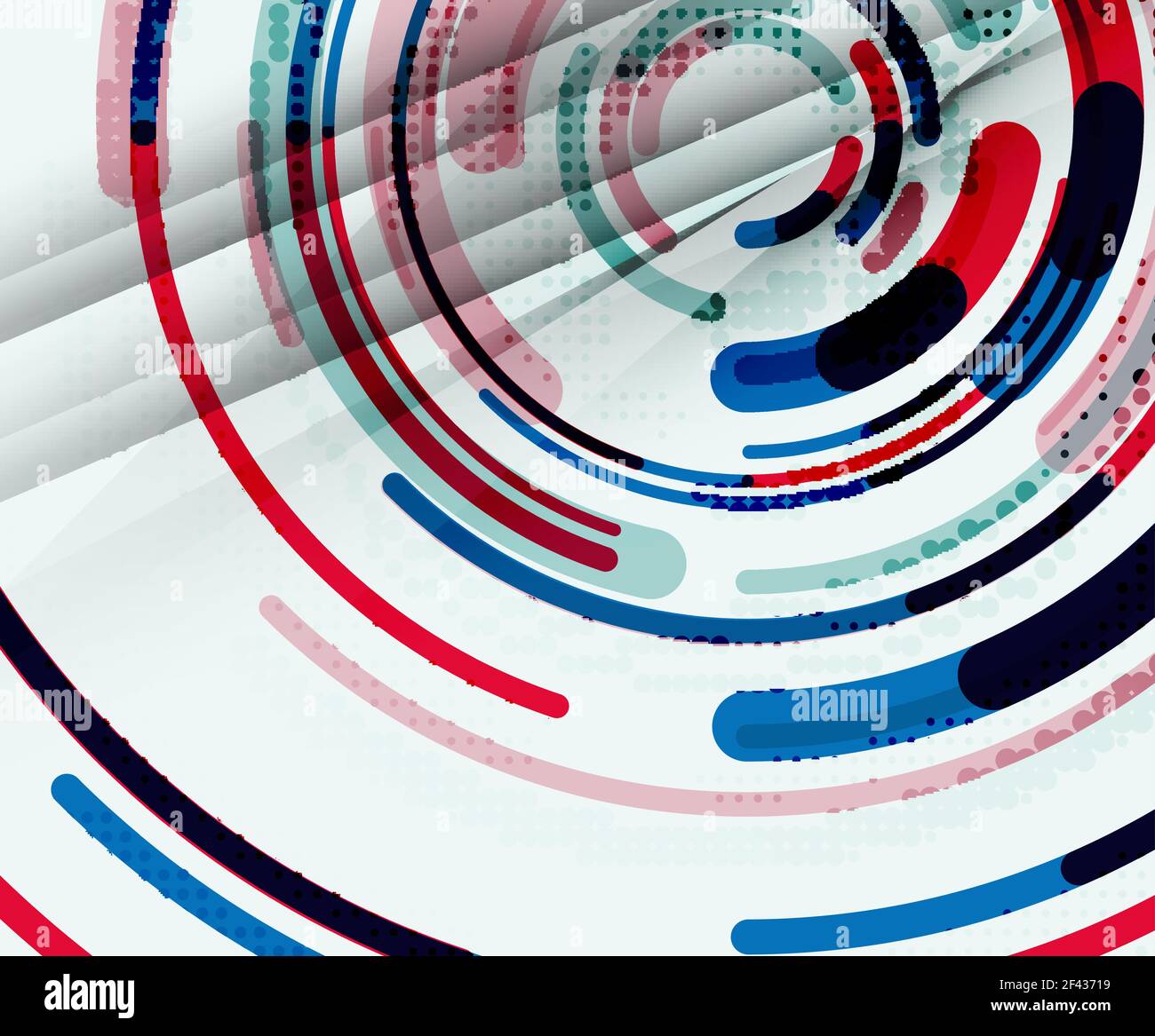 Circular lines, circles, geometric abstract background. Circular lines ...