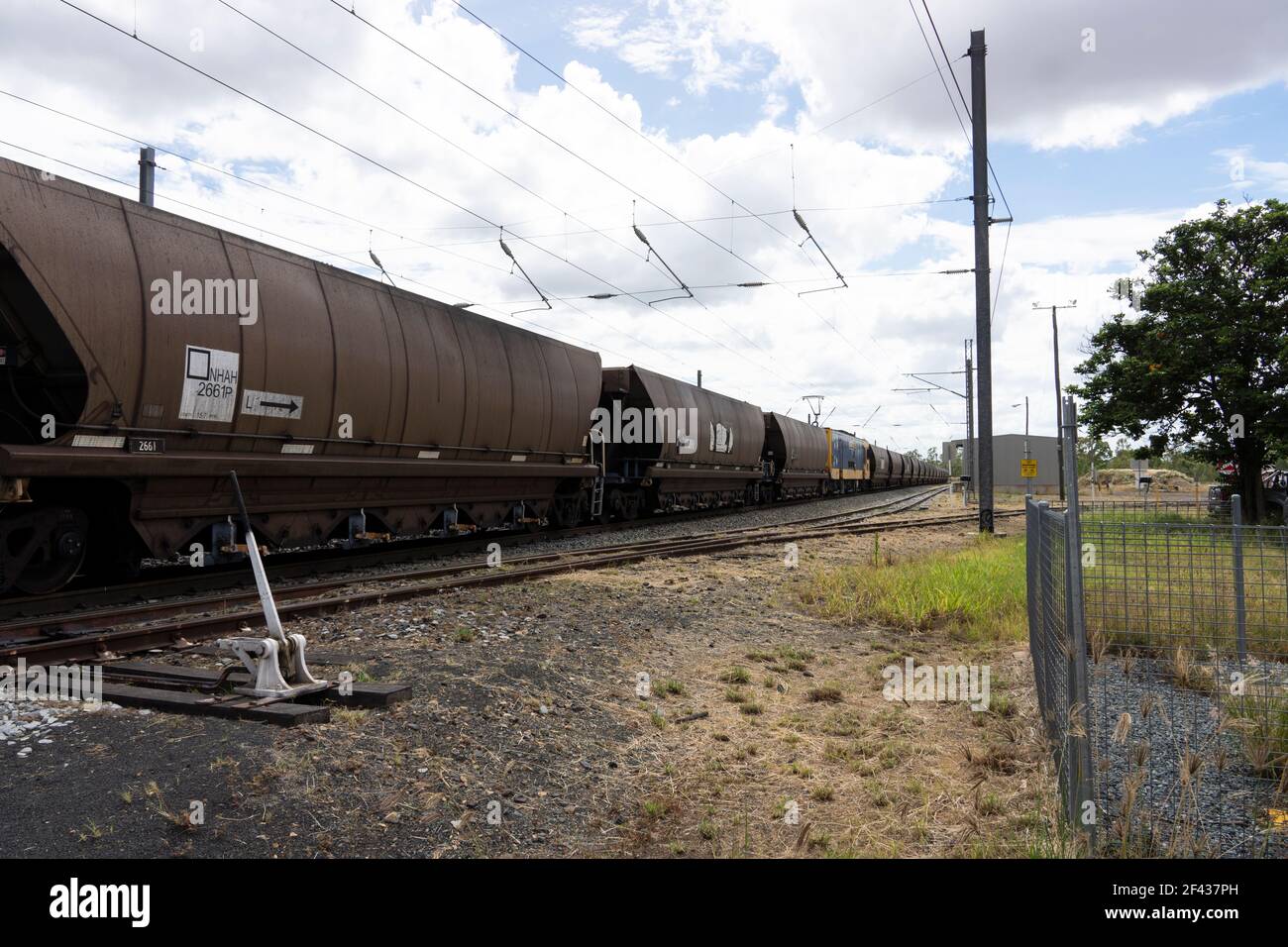 Empty coal wagons waiting to go to the Coppabella Coal Mine for the ...