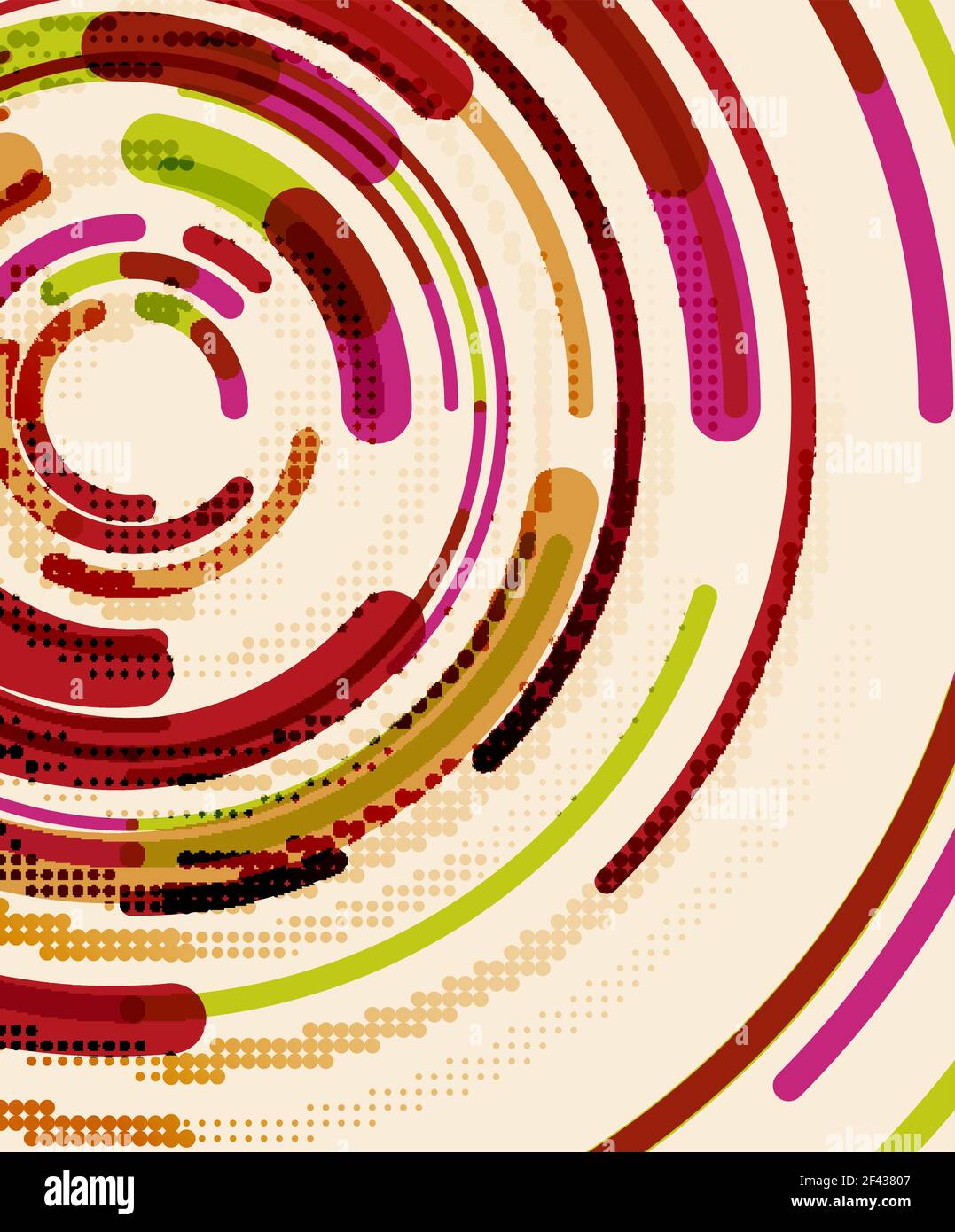 Circular lines, circles, geometric abstract background. Circular lines ...