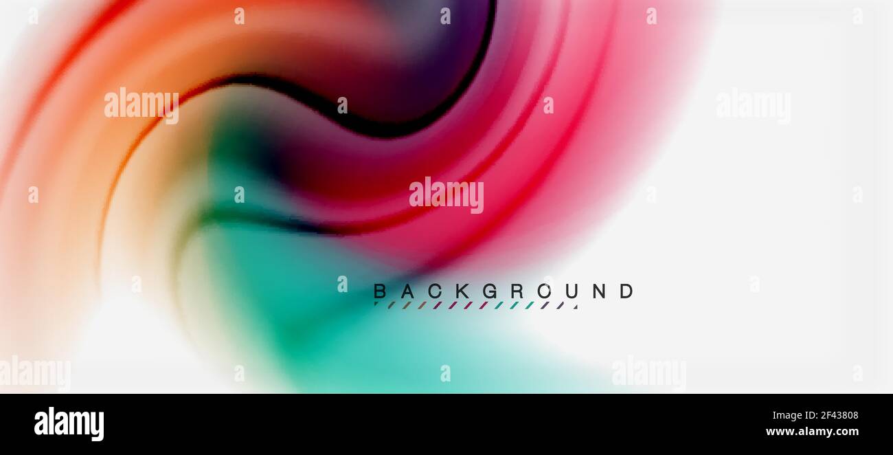 Swirl fluid flowing colors motion effect, holographic abstract ...