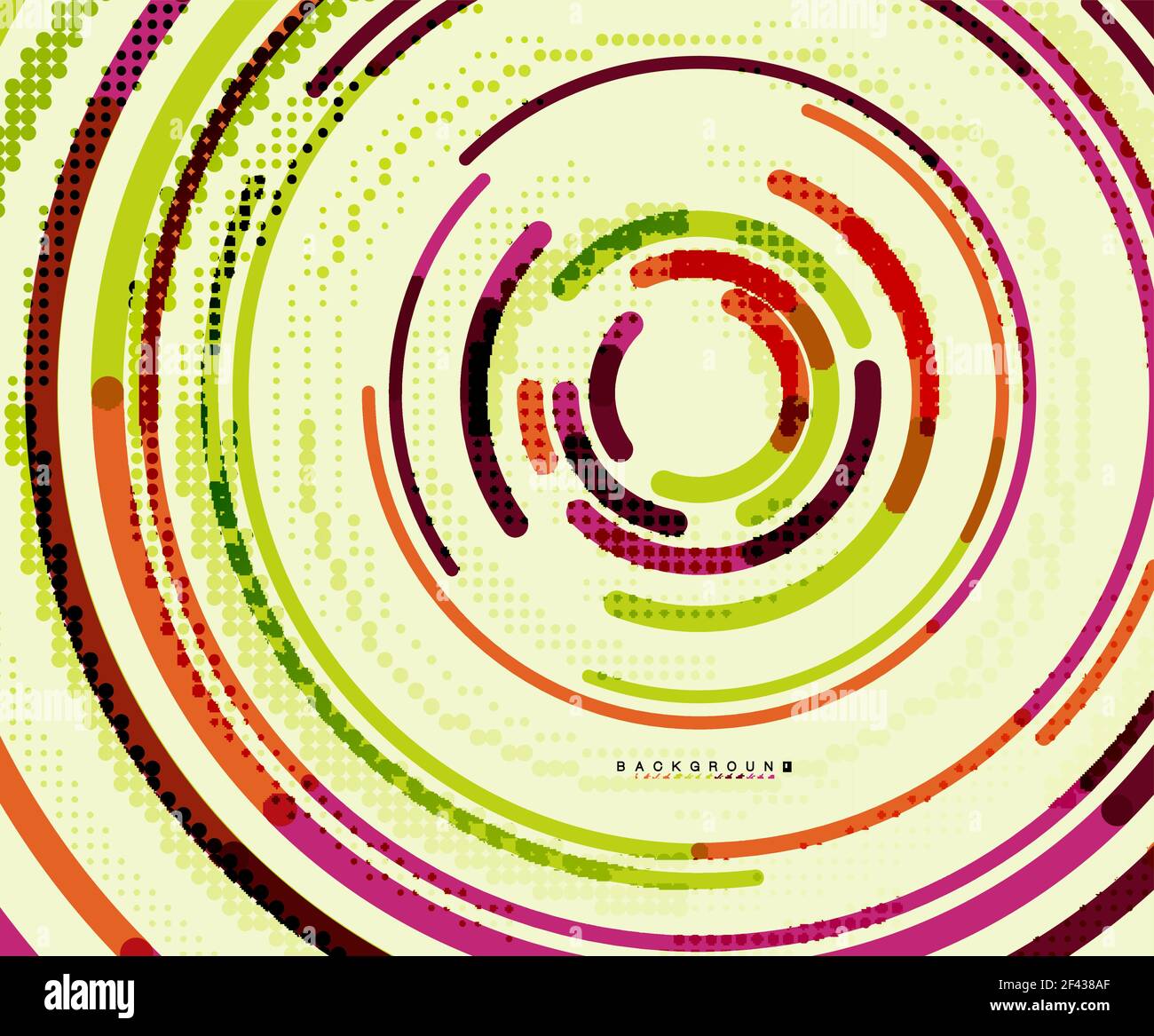 Circular lines, circles, geometric abstract background. Circular lines ...