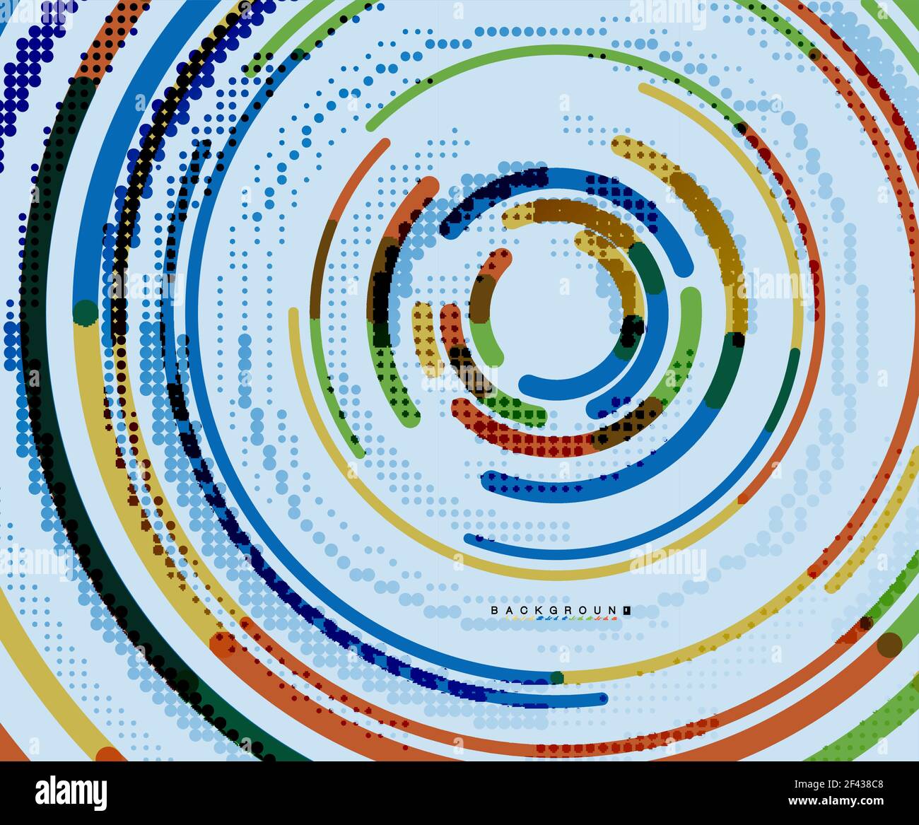 Circular lines, circles, geometric abstract background. Circular lines ...