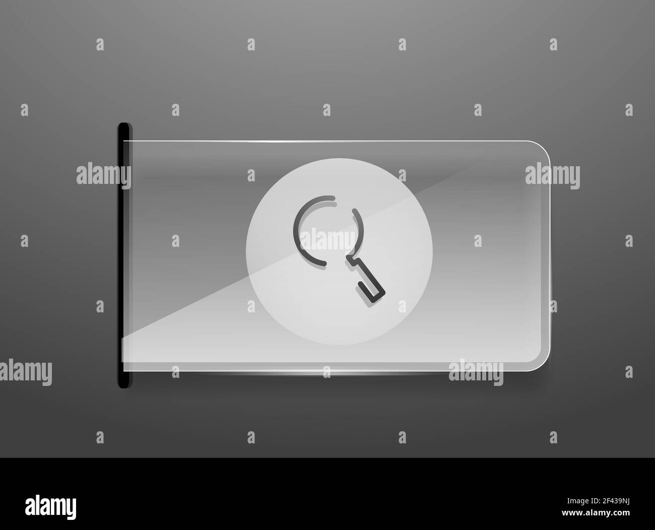 Search magnifyier web button, magnify icon. Modern magnifying glass ...