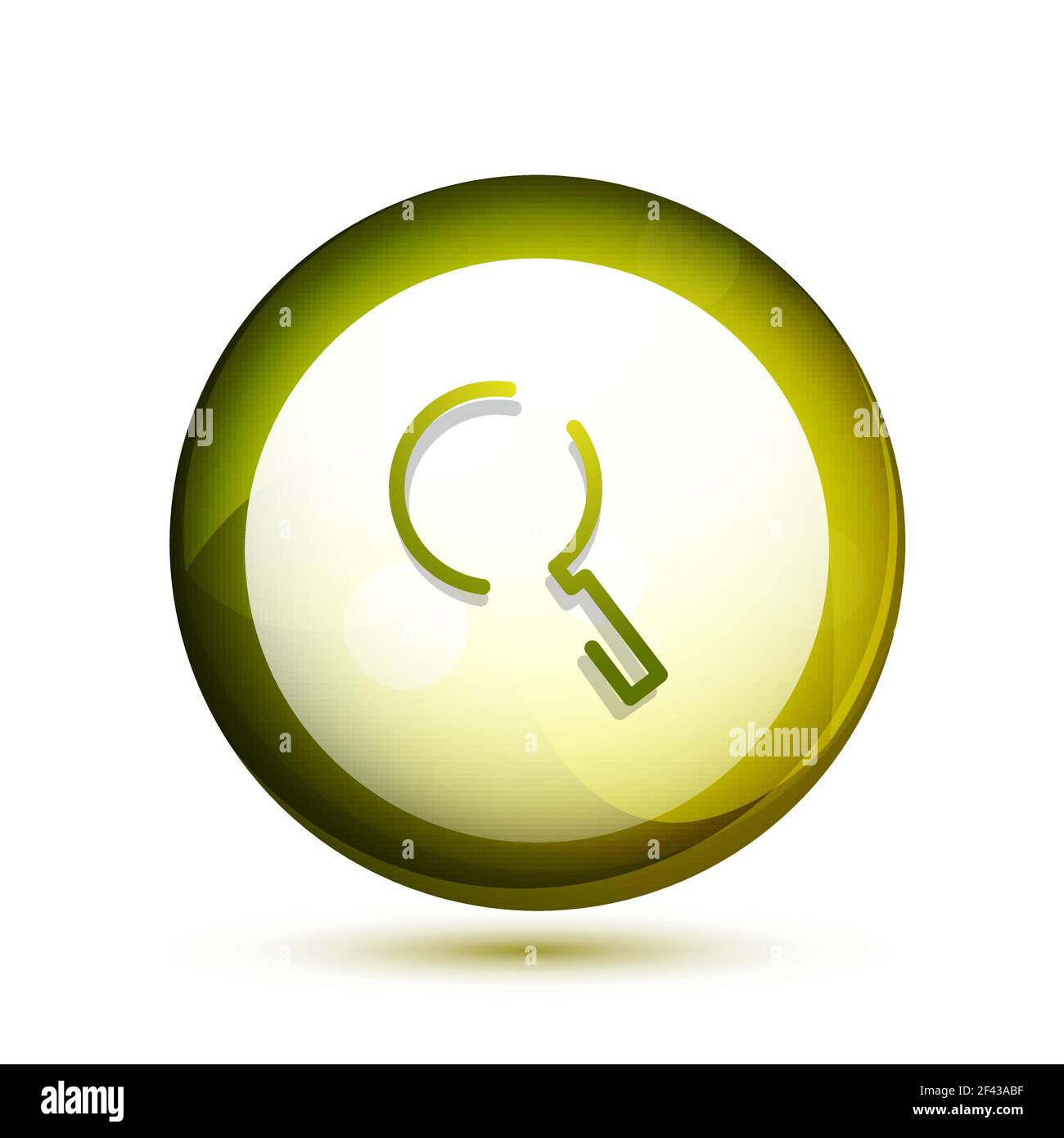 Search magnifyier web button, magnify icon. Modern magnifying glass ...