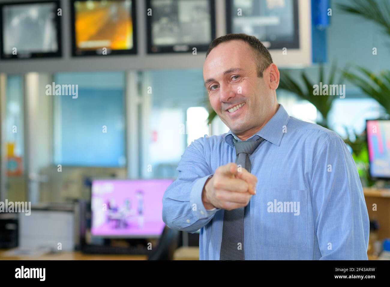 man pointing to the camera Stock Photo - Alamy