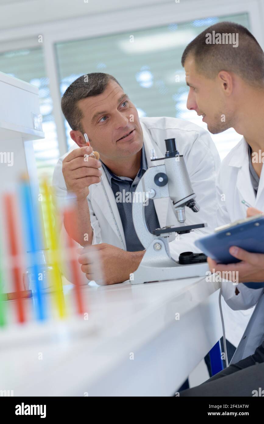 two scientists conduct the experiments Stock Photo - Alamy